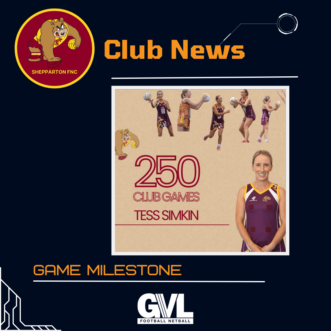 Club News - Shepparton FNC Game Milestone Round 1 - Goulburn Valley League